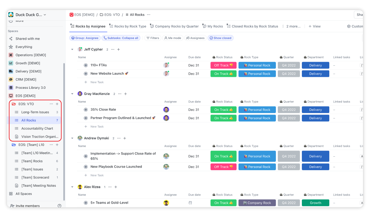 EOS® in ClickUp | ZenPilot Training Intensive for Improved Traction